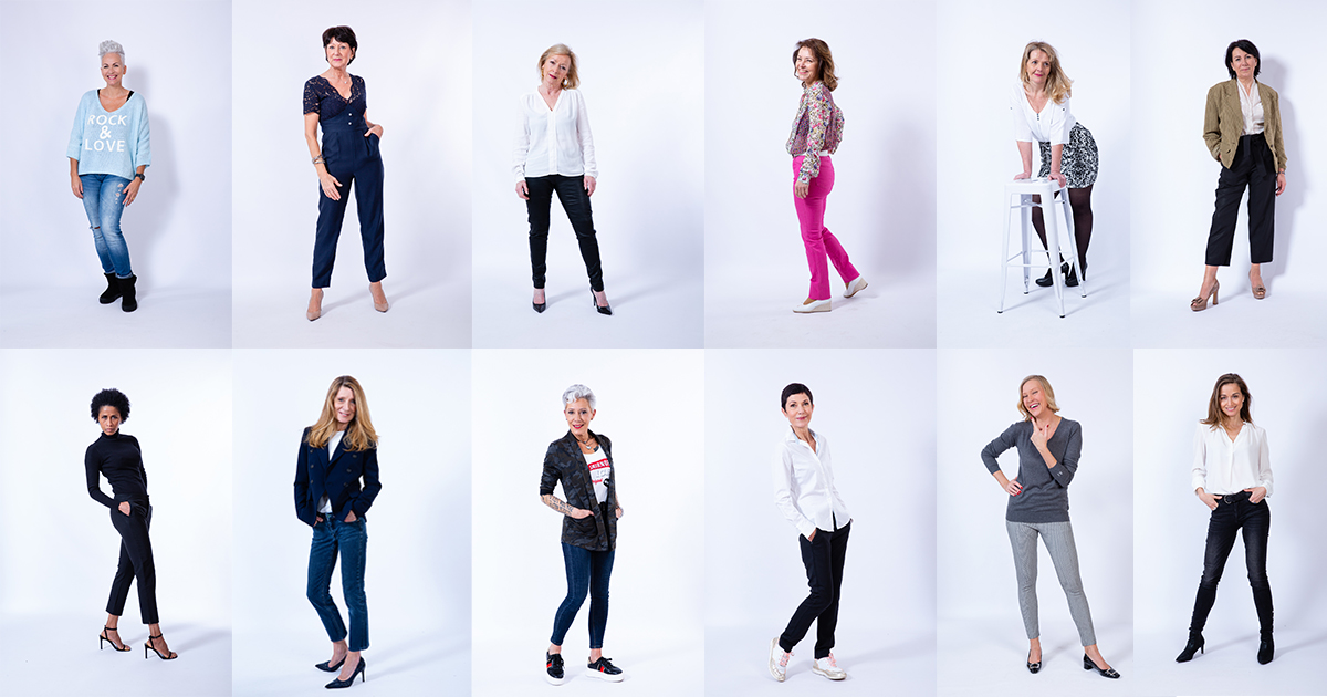 Photos de mannequins seniors femmes et femmes silver